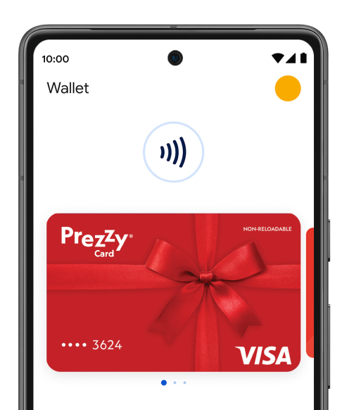 Pay easily and securely with Prezzy card